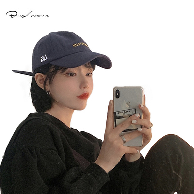 Bure Avenue简约字母刺绣鸭舌帽潮牌街头出游遮阳防晒棒球帽男女