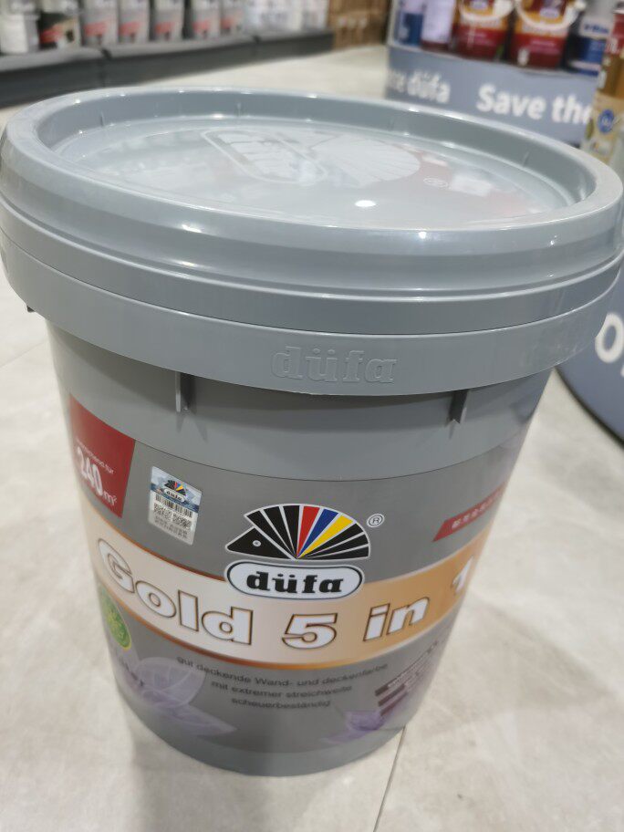 都芳漆金装五合一墙面漆净味墙面漆无毒无味水性乳胶漆 18升