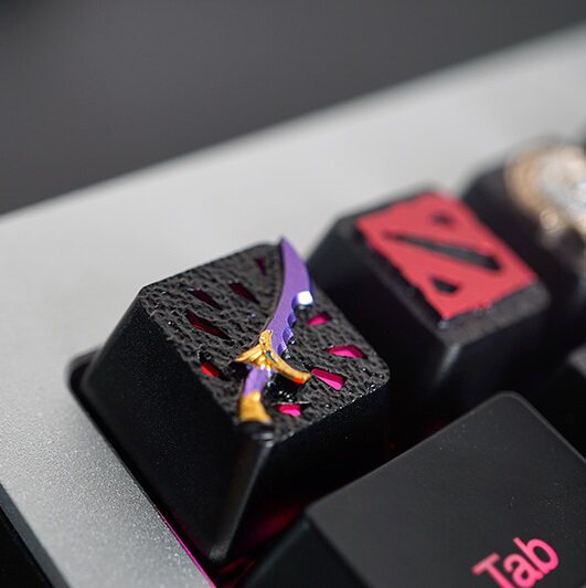 HolyOOPS DOTA2 隐刀 跳刀 机械键盘全金属透光铝合金键帽(独家)