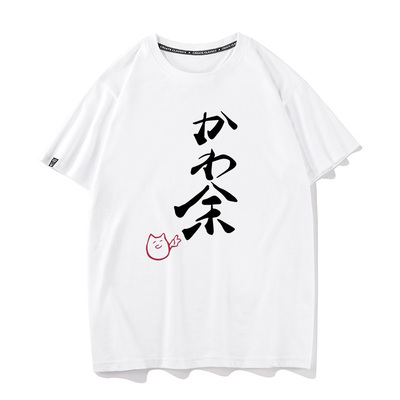 hololive虚拟主播百鬼绫目动漫二次元同款cos纯棉短袖t男女半袖夏