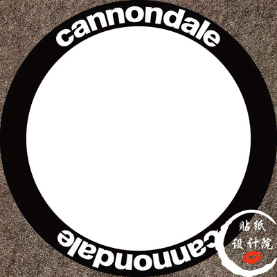 适用佳能戴尔CANNONDALE公路车轮组贴纸自行车碳刀圈轮圈贴纸定制