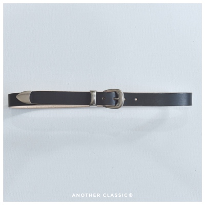 ANOTHER CLASSIC26ss 3cm暗黑茶芯手工腰带