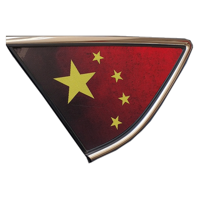 丰田免裁切专车专用国旗透孔贴膜