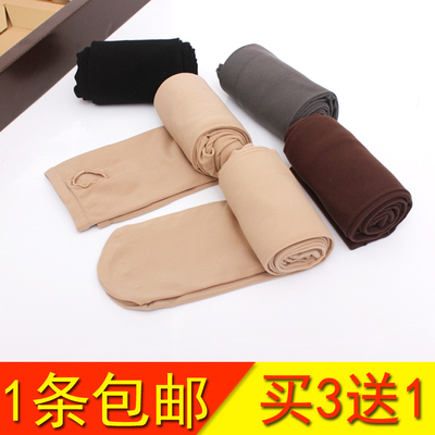 防勾丝中厚肉色连体踩脚打底裤袜