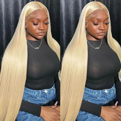 Blonde 613 Hd Lace Frontal wig 13x6 13x4 Transparent Hd Lace