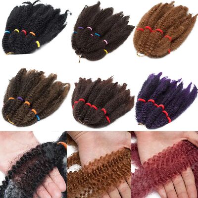 Afro Kinky Hair Pre Stretched Afro Kinky Twist Hair Braiding