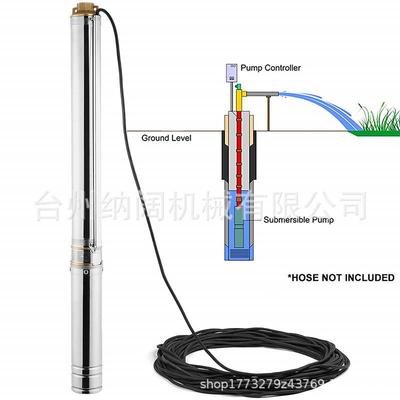 跨境不锈多钢深井级潜水泵家用井用抽水农用溉wte灌r Bore OWXPua
