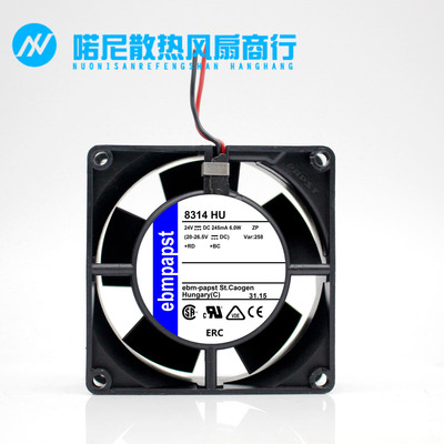 德国EBMPAPST 8314/19H 8314H/HU/HR/HL 8032 24V 变频器散热风扇