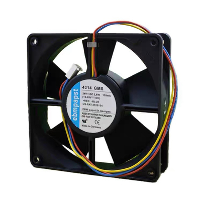 全新原装德国ebmpapst 3314GS 4314GMS 2.4W/2.6W散热风扇DC24V
