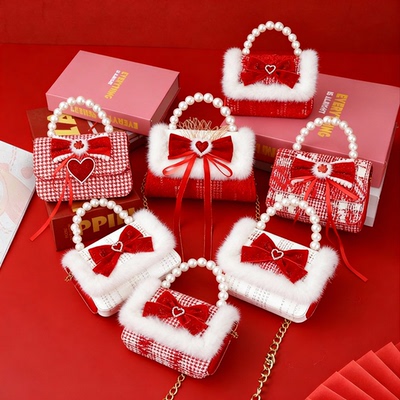 2026新年儿童斜挎包拜年压岁钱