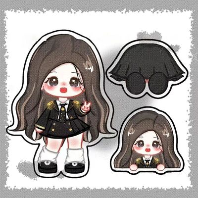 原创鞠婧祎荣耀舞台造型钥匙扣版桌面双面双人q版卡通可爱立牌