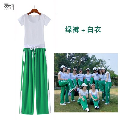 新选新款b广场舞裤子女夏季新款速干跳舞运动裤白色健身裤衣服跳