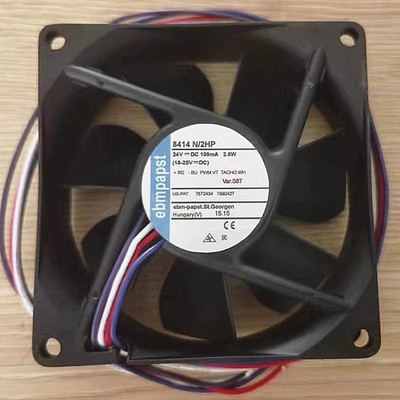 8414N/2HP 24V109MA 2.6W 4线原装正品德国ebmpapst 设备进口风扇