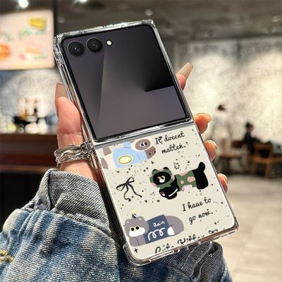 三星GalaxyZFlip7手机壳ZFlip6透明折叠屏ZFlip5/4超薄