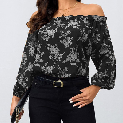 Women'sflat-neckshirt