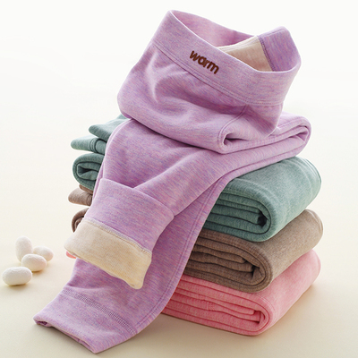 儿童保暖裤高腰男童内穿蚕丝裤