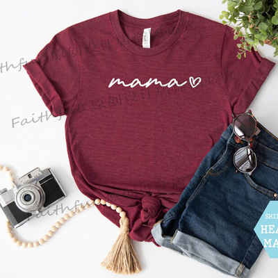 欧美字母送母亲礼物T恤短袖上衣