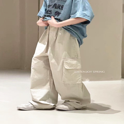 男女童2026夏24067薄工装裤大童韩版洋气百搭新儿童宽松长裤潮酷