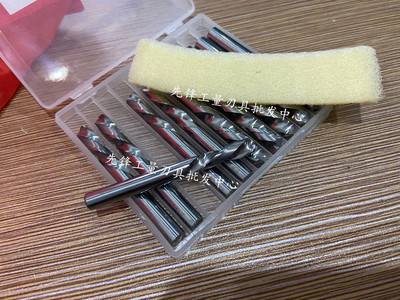 左旋钨钢钻头左钻整体合金反转钻头反向麻花钻2-3.2-4.5 6 7 8 14