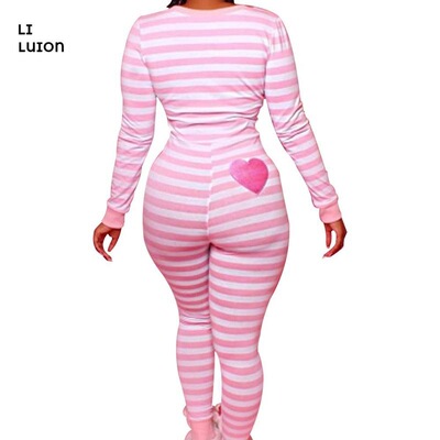 Early Bird Special Womens V Neck Long Sleeve Jumpsuit