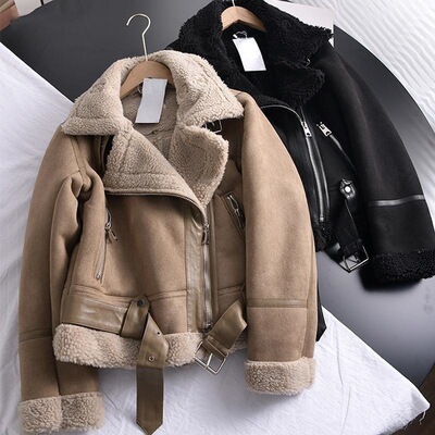B 27576 Winter Double Face Fur Jacket 双面皮毛夹克 跨境代发