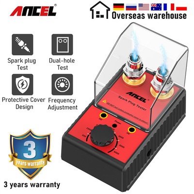 ANCEL 汽车火花塞跳火测试仪 双孔火嘴高压试验台点火系统检测仪