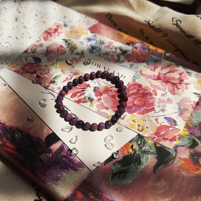 Athena｜玫紫疯狂玛瑙石手链