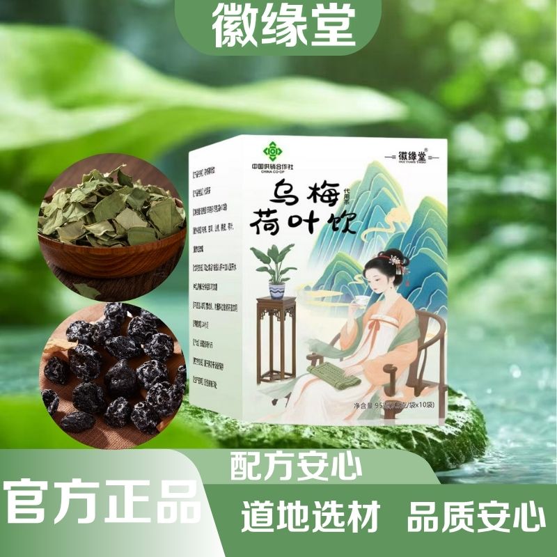 新升级 徽缘堂乌梅荷叶饮中式养生冲饮盒装舒经养巢官方正品