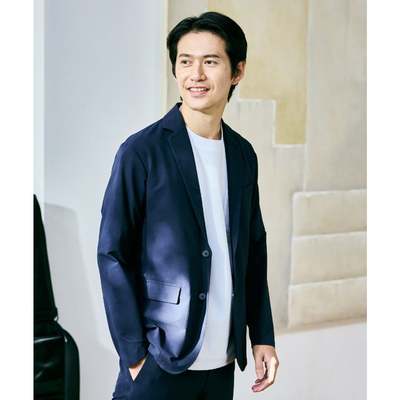 日本25秋冬款movesport男士高尔夫服装简约时尚弹力舒适西服外套