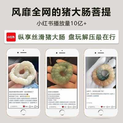 稀有花皮蒜瓣山竹猪大肠手串绕指柔盘玩手捻文玩趣味手把件男女款