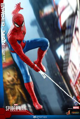 HotToys HT 1/6 VGM48漫威蜘蛛侠 经典战衣 游戏版收藏  预定接单