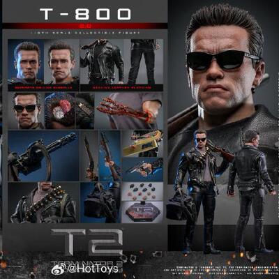 HOTTOYS HT 终结者2 审判日 T-800 2.0 1/6 可懂人偶 接单