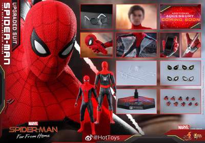 手办蜘蛛侠红黑英雄远征现货战衣