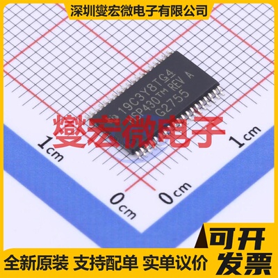 MSP430G2755IDA38R TSSOP-38-6.1mm MCU/MPU/SOC微处理器控制器
