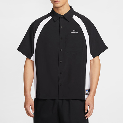 耐克Nike SB 男子速干梭织短袖保龄球衬衫HJ2959