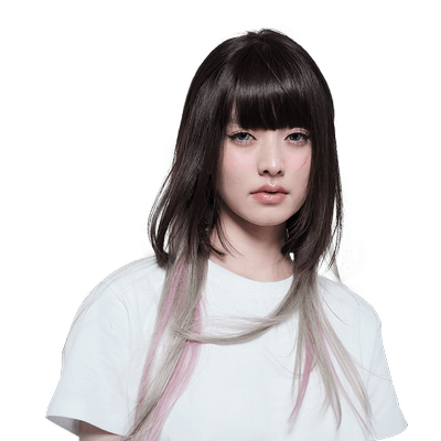 sleek假发片女真人水母快速成型