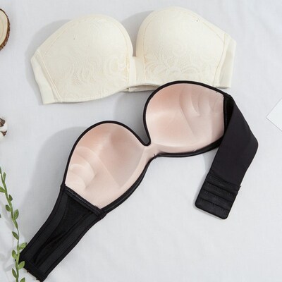 Invisible Push Up Bra Strapless Bras Formal Dress Wedding 女