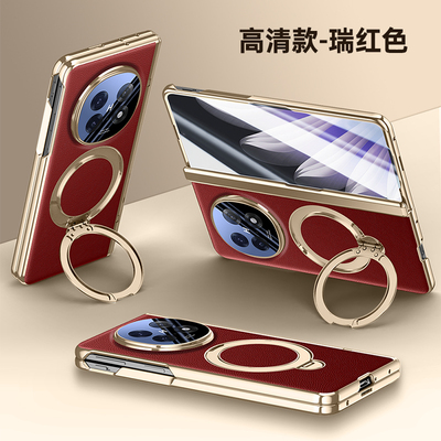 适用OPPOFindN5手机壳指环支架式