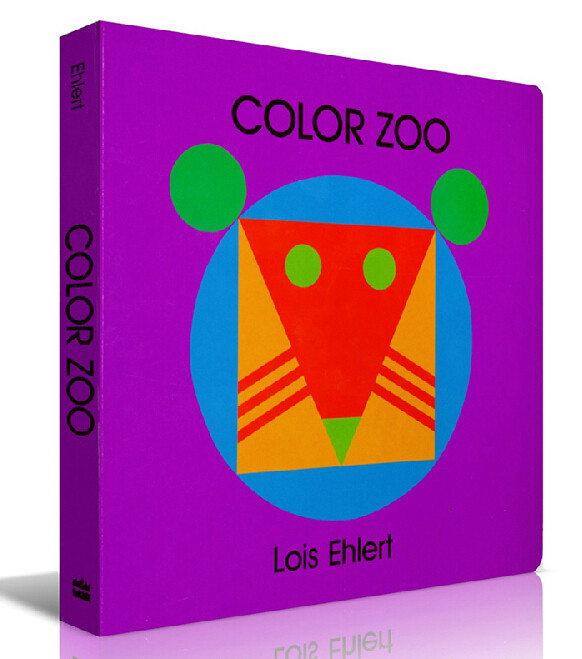 英文原版【送视频】Color Zoo五彩动物园儿童纸板洞洞书廖彩杏吴敏兰书单Lois Ehlert认知颜色形状想象力张湘君荐亲子读物_虎窝淘