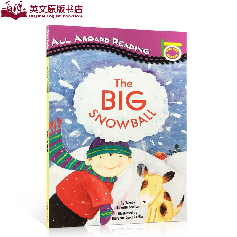 预售英文原版圣诞绘本Christmas All Aboard Reading The Big Snowball大雪球汪培珽私房书一阶段儿童 ...