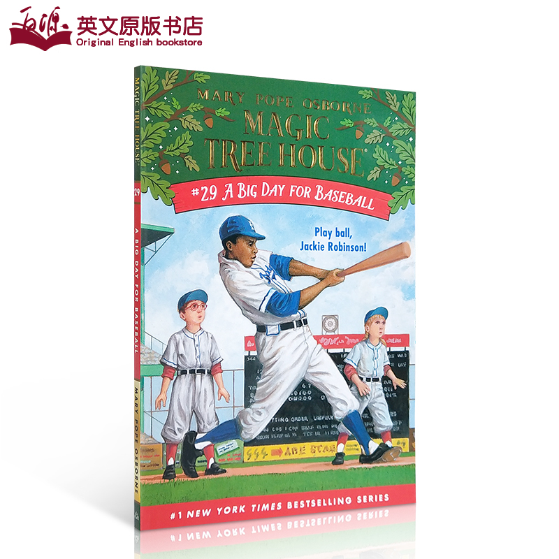 英文原版 Magic Tree House#29 A Big Day for Baseball神奇树屋第一季29桥梁章节书儿童文学中小学生课外 ...