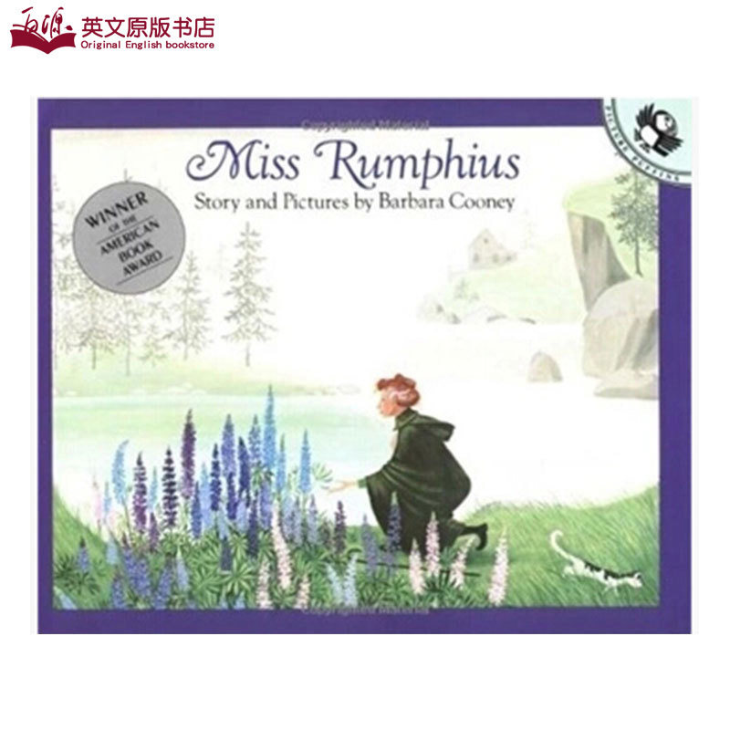 【送音频】英文原版童书 MISS RUMPHIUS Story and pictures花婆婆的故事凯迪克奖获得美国图画书奖汪培珽推荐第五阶段 ...