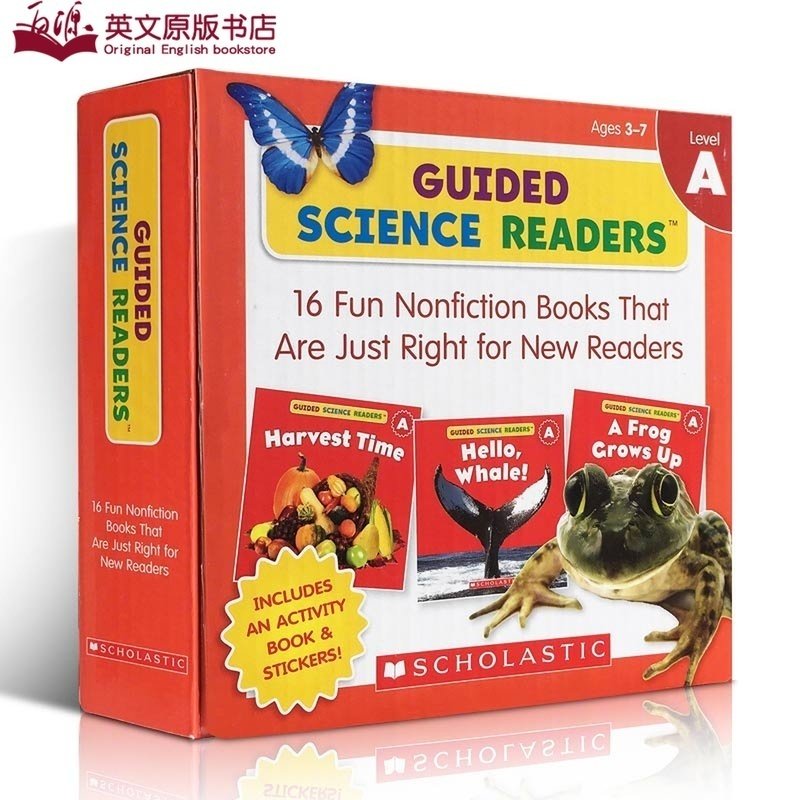 送音频英文原版正版Guided Science Readers Level A: 16 Fun Nonfiction Books学乐分级阅读 ...