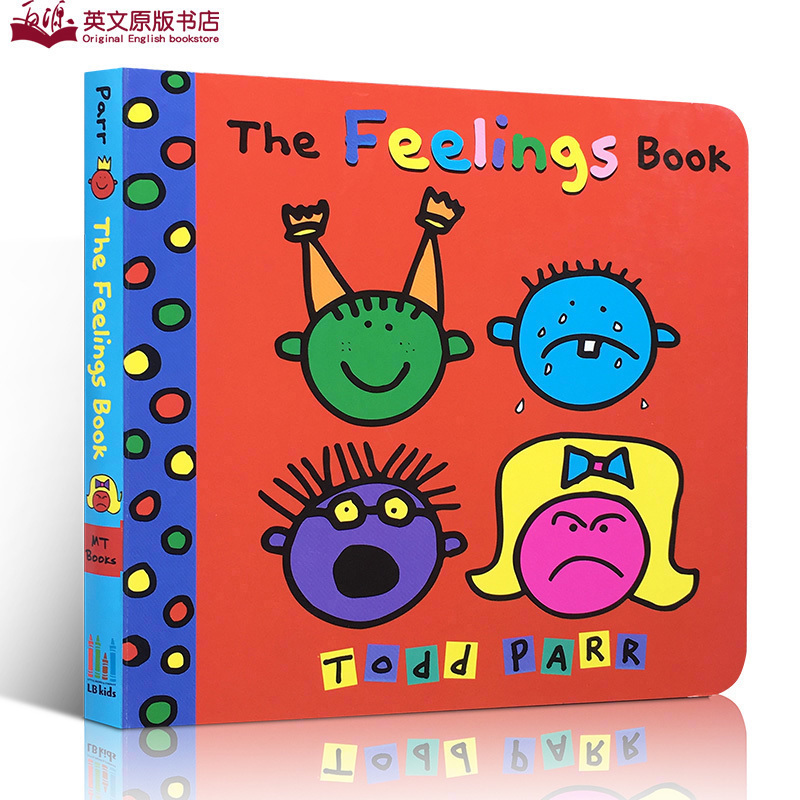 原版绘本 The Feelings Book感觉名家 Todd Parr纸板书名家 Todd Parr了解自己儿童情感表达情绪管理图画书育儿 ...