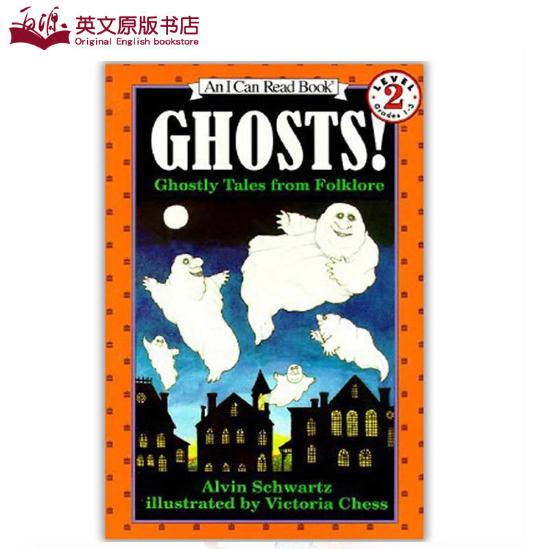 英文原版Ghosts!: Ghostly Tales from Folklore鬼魂!第四阶段i can read系列分级阅读幼儿儿童英语启蒙 ...