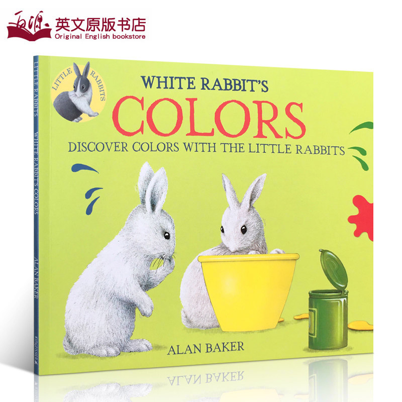 英文原版 White Rabbit's Colors白兔的颜色3-4-5-6岁儿童颜色启蒙平装绘本新版吴敏兰绘本123第39本早教育儿亲子幼儿 ...
