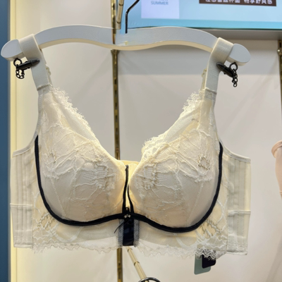 性感聚拢调整文胸上托收副乳蕾丝性感美胸柔软舒适内衣专柜品质