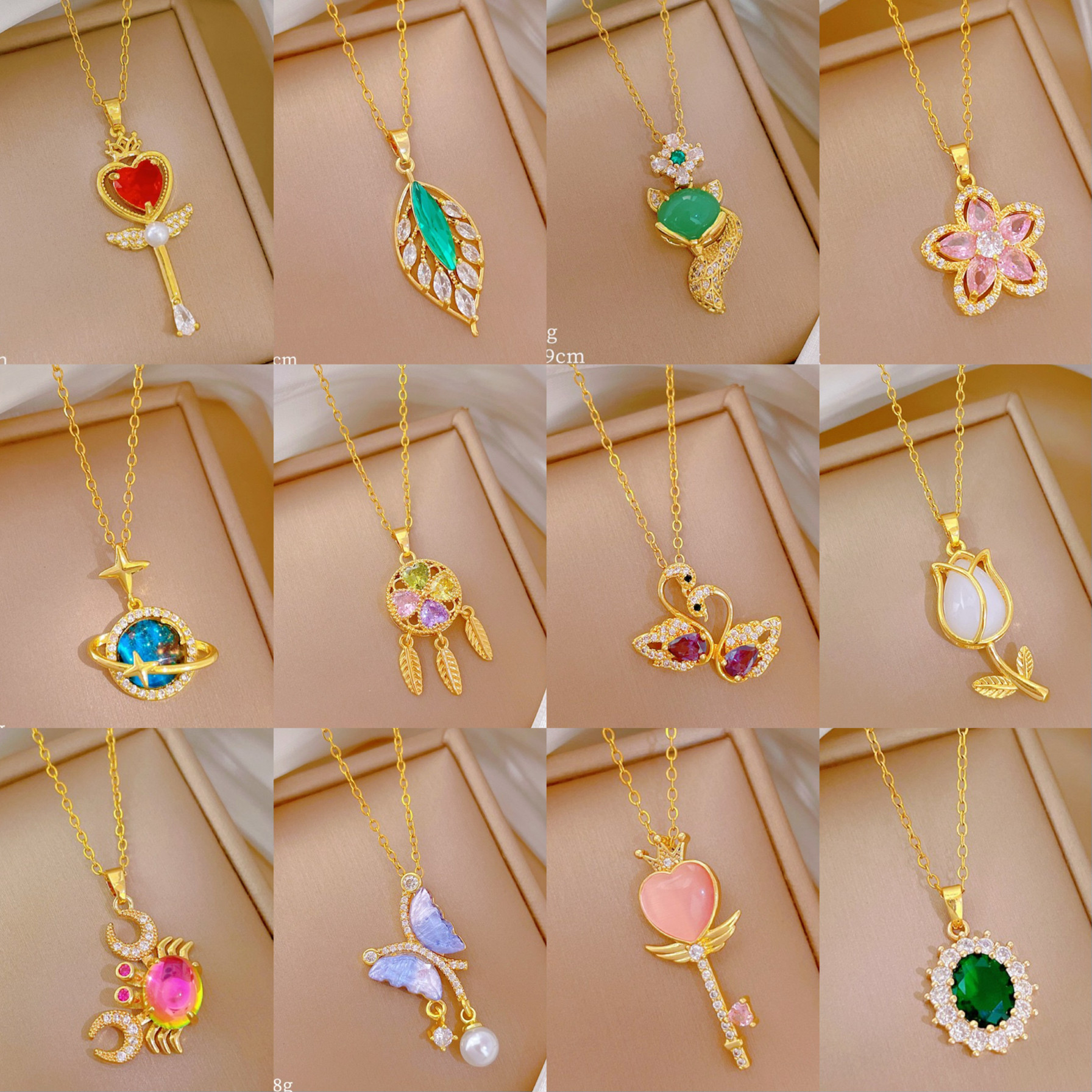 【钛钢】1新款百搭防掉色防过敏项链女真金电镀网红精致锁骨链