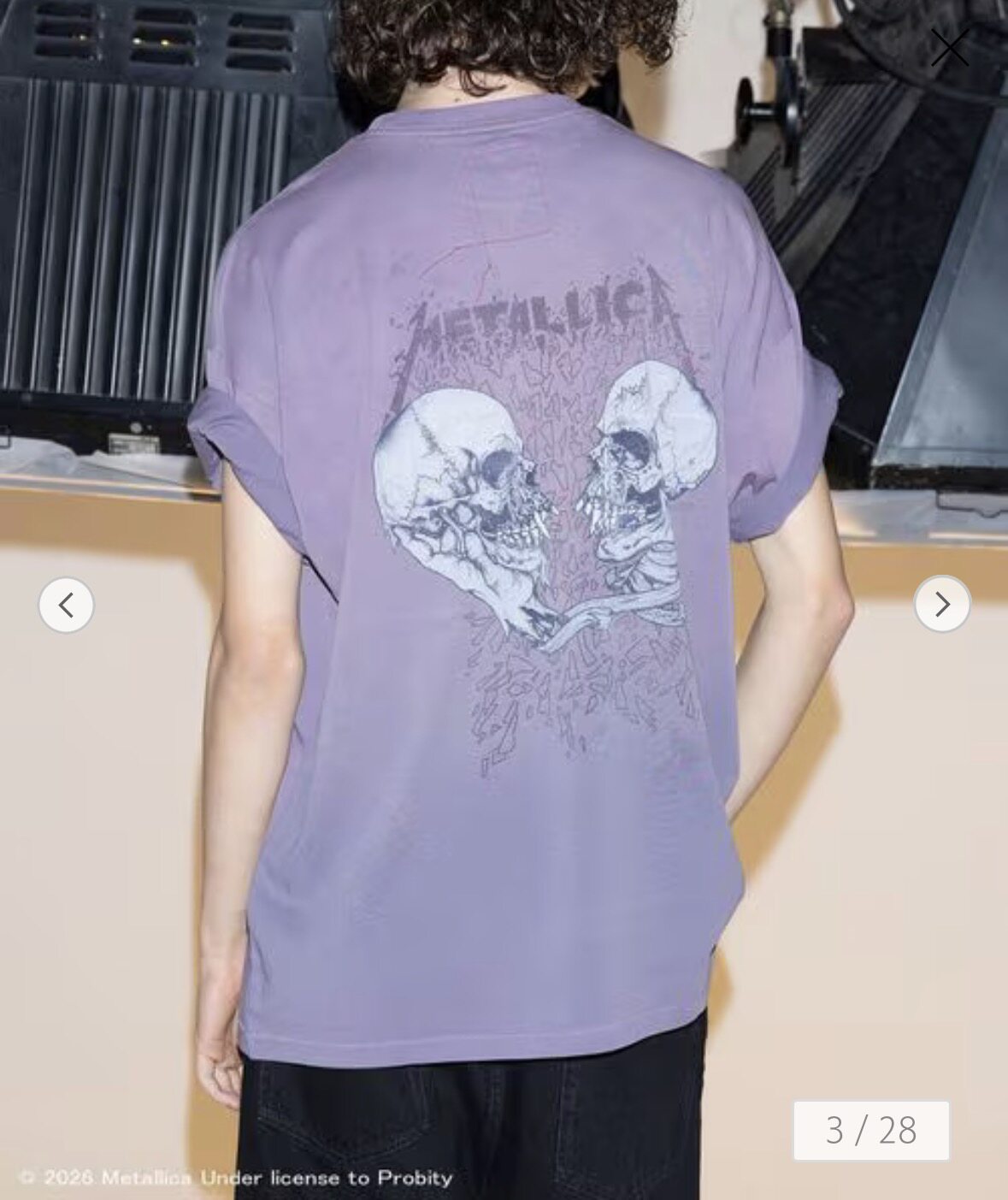 【代购】METALLICA 26ss Monkeytime店铺限定复古摇滚乐队短袖T恤