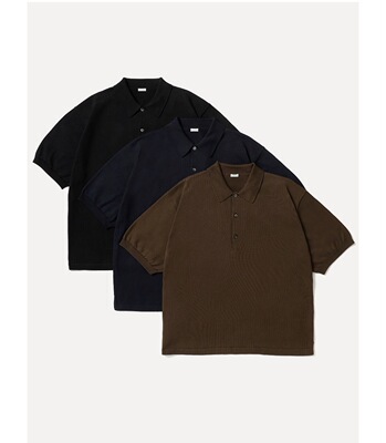 春夏新款棉线针织短袖POLO衫